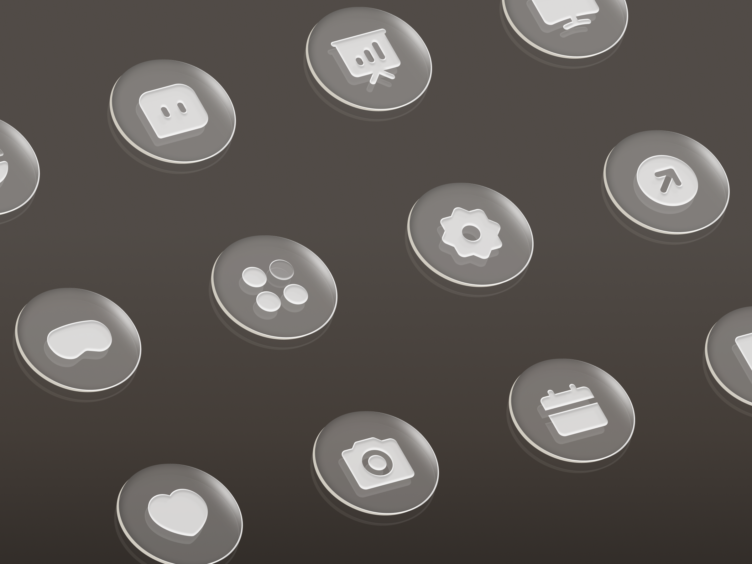 VisionOS glass icons by Richard | Layers